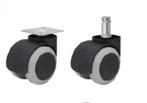 RUEDA SILLON ESCRITORIOS.PVC GRIS – Todo Goma